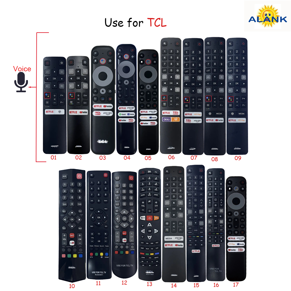 ของแท้ คำสั่งเสียง Remote รีโมททีวี TCL LCD Smart 4K TV รีโมท ฟังก์ชั่น ...