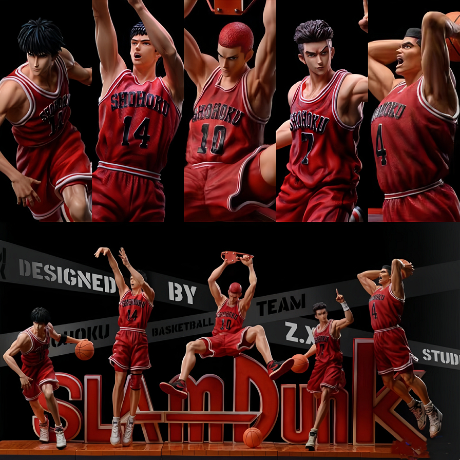 SLAM DUNK Shohoku GK trendy anime doll model figures, statues, table ...