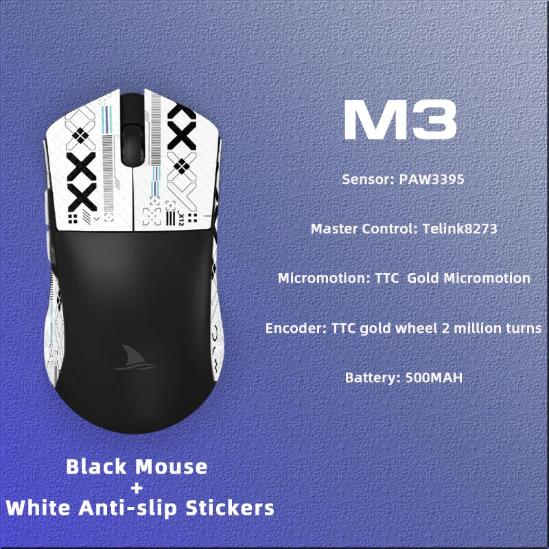 Darmoshark M3 Pro Max เมาส์สําหรับเล่นเกม 3 โหมดรองรับสายการเชื่อมต่อ ...