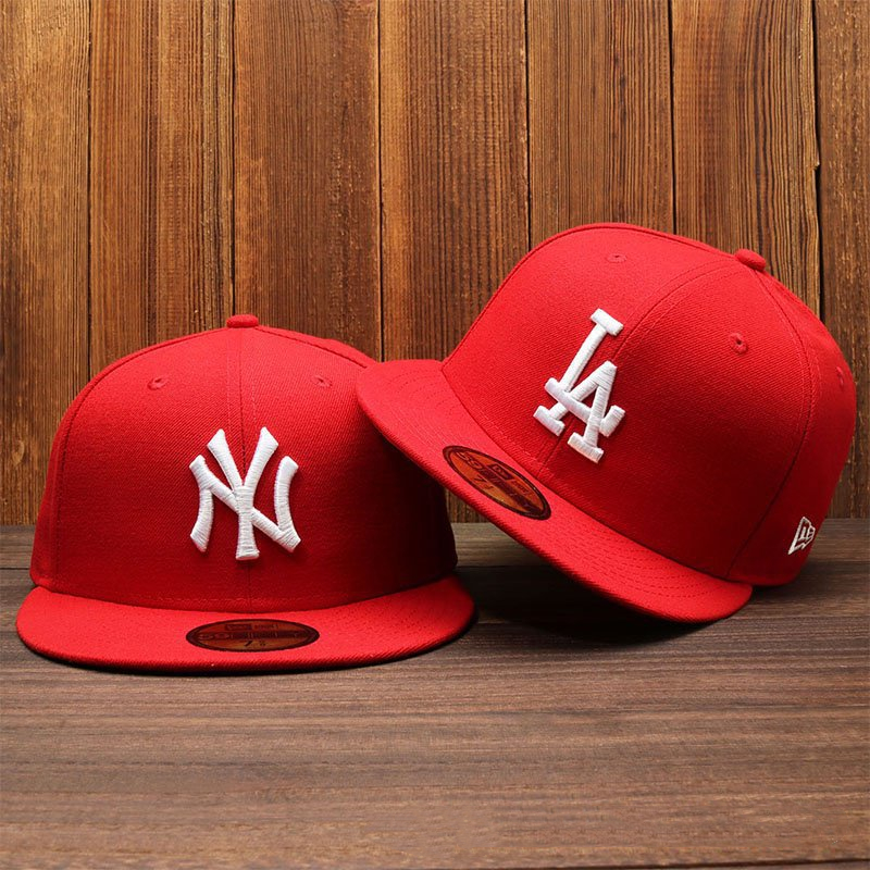 Ready Stock Snapback Cap Close Cap สีขาว NY LA Cap NBA Cap MLB Players ...
