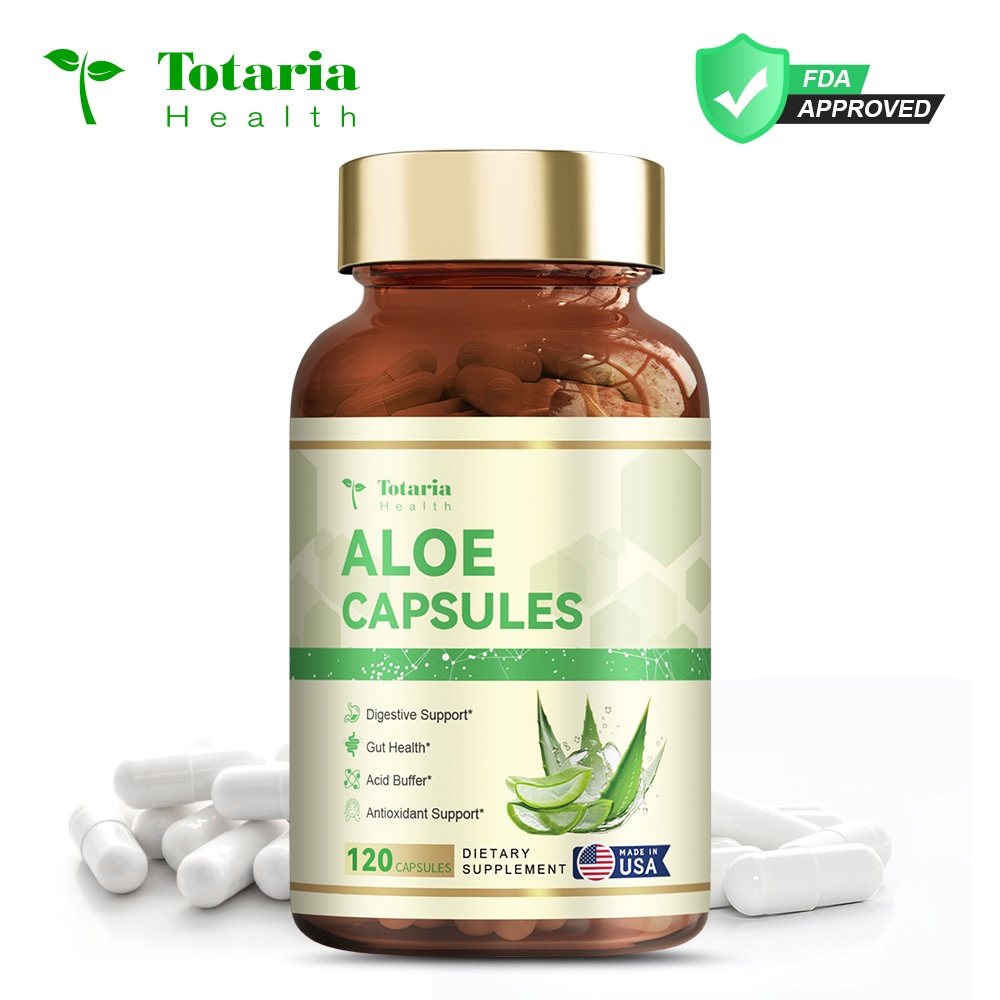 Totaria Organic Aloe Vera Capsules Constipation Laxative Support Better ...