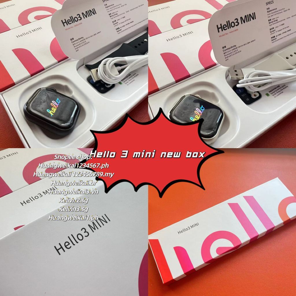 2025 HELLO Watch 3 MINI smart Watch 1GB ROM นาฬิกา 9 เพลงท้องถิ่นอัลบั้ม Sync Men NFC Smartwatch ...