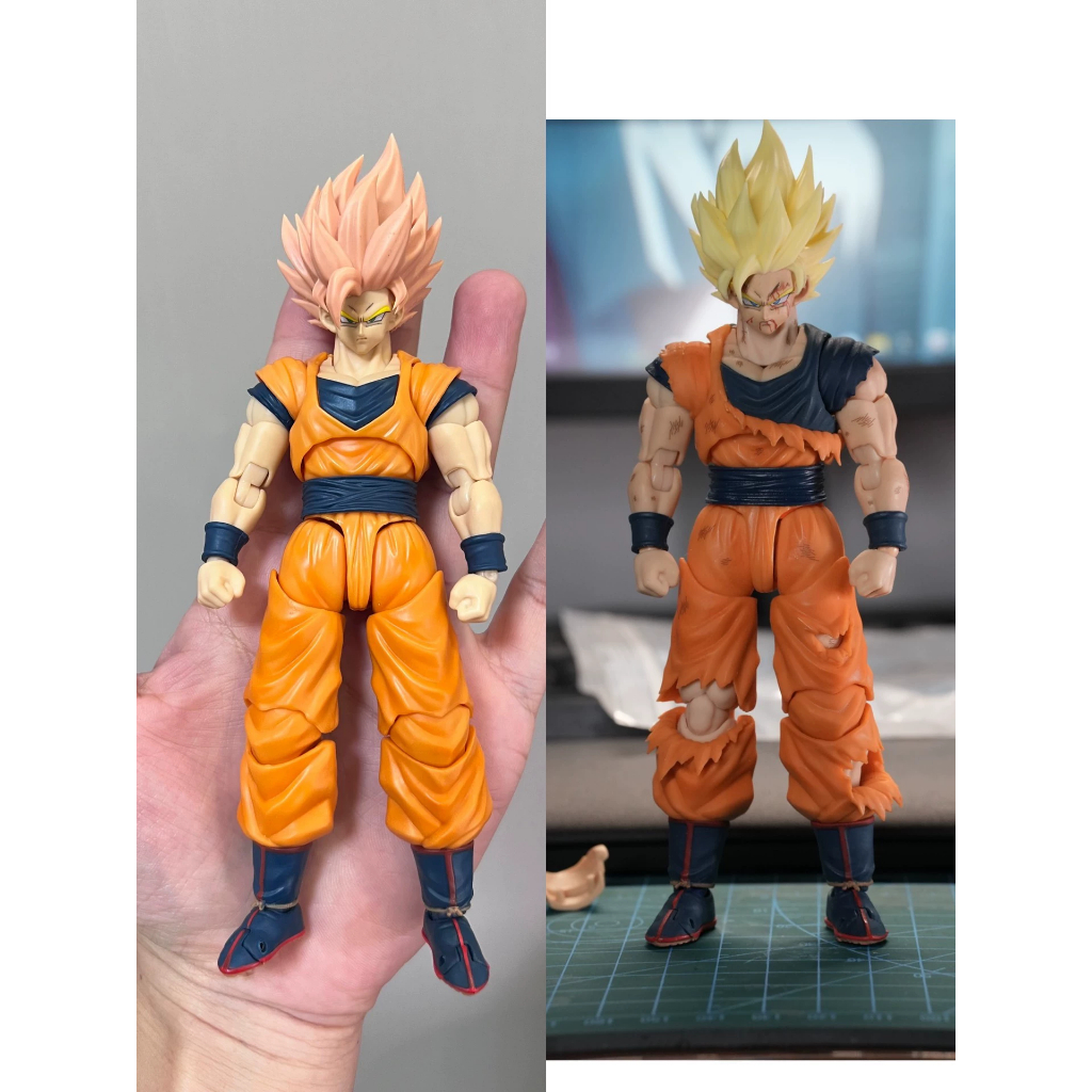 นาย Tiger Shf Super Saiyan 2 Goku โฮมเมด Super Saiyan 2 Goku ปั้นหัว ...