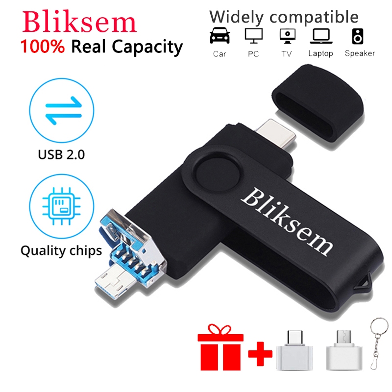 Bliksem Original TYPE-C Three-in-One Flash Driver 8GB 16GB 32GB 64GB ...