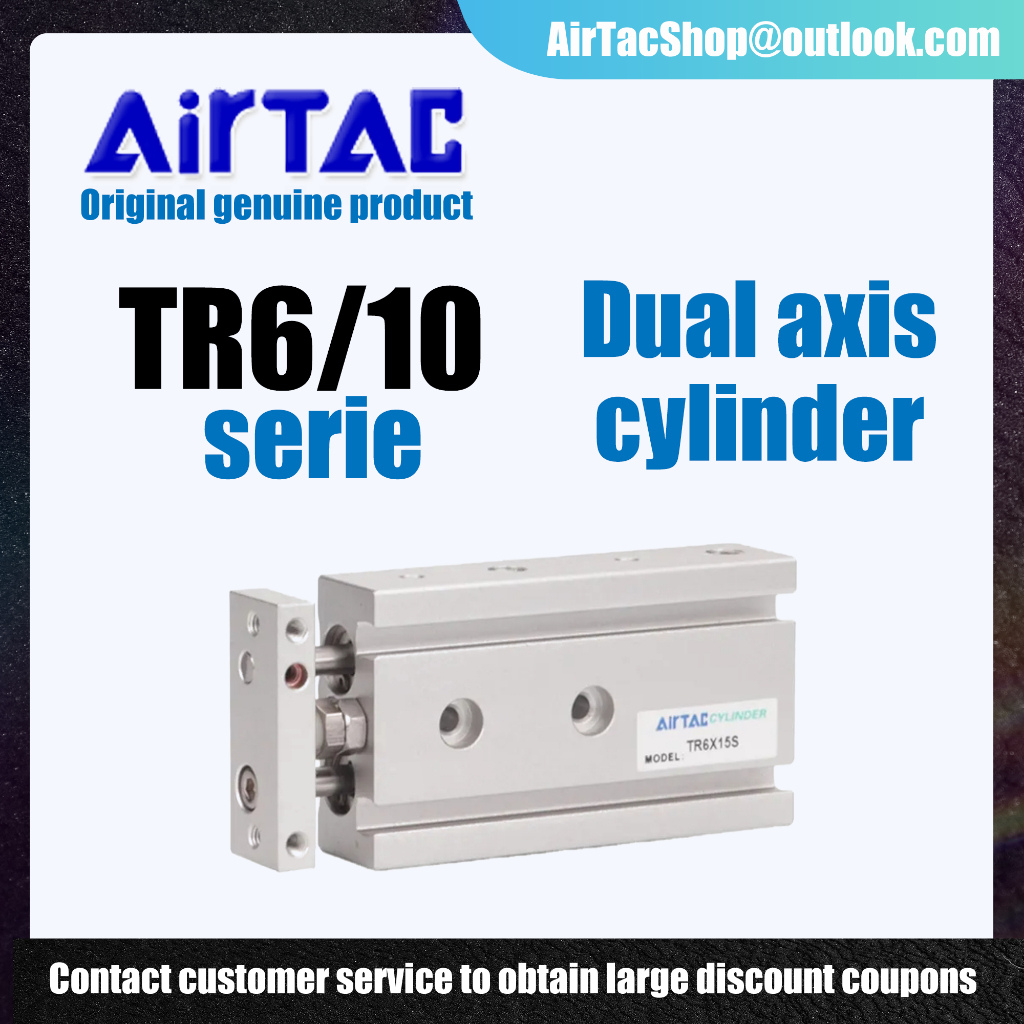 กระบอก Airtac Orginal TR6 / 10 * 10X20X25X30 / 40X50S TR Series Double ...