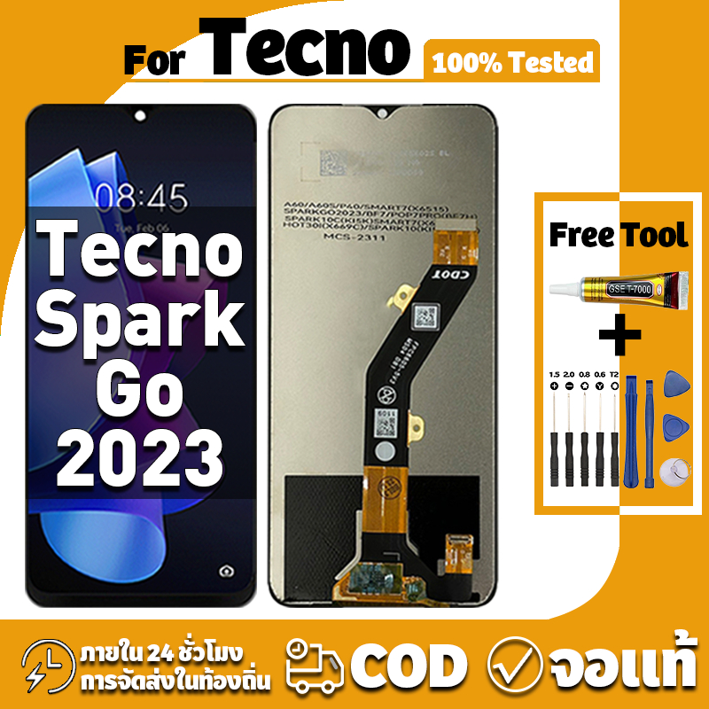 หน้าจอ ใช้ได้กับ Tecno Spark GO 2023 จอ+ทัช อะไหล่จอ หน้าจอจริง 100% LCD Display จอ tecno spark ...