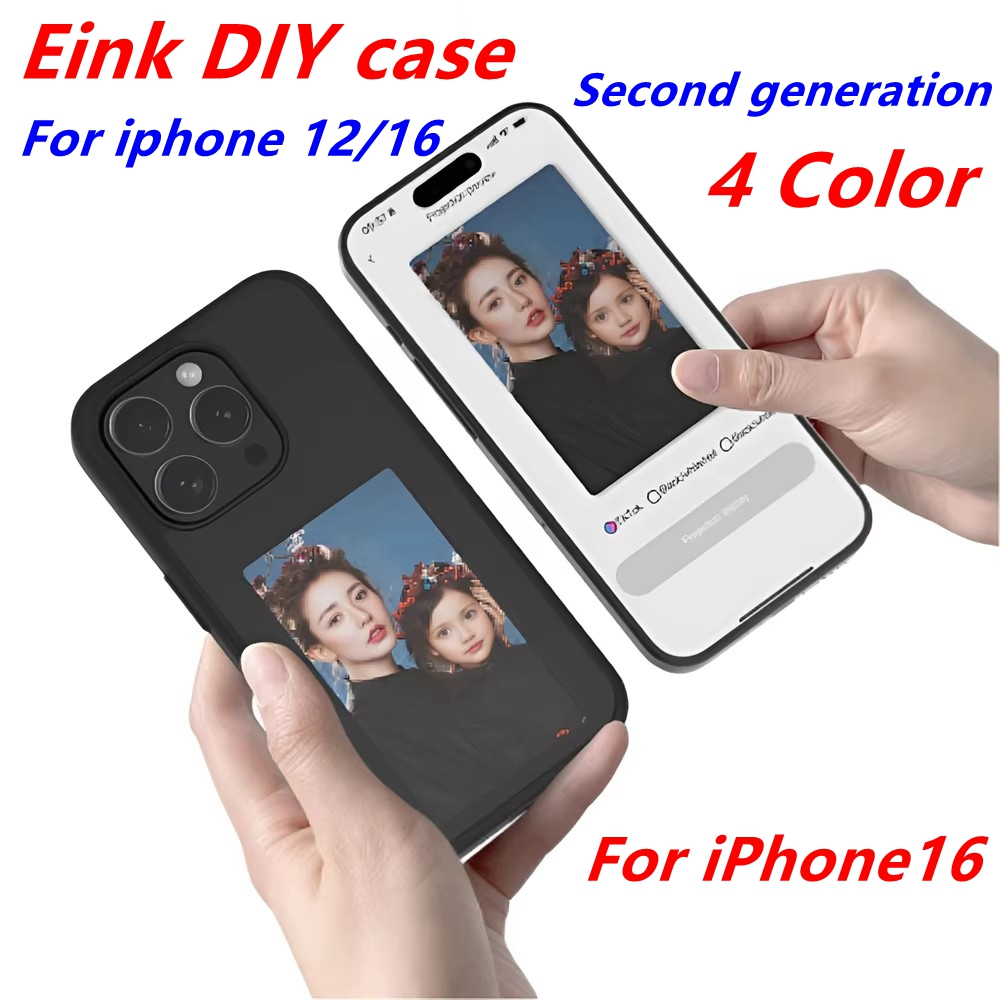 ใหม่ 4 สี Eink หน้าจอสมาร์ทปกหลังจอแสดงผล NFC อ้างอิงฝาครอบป้องกัน ...