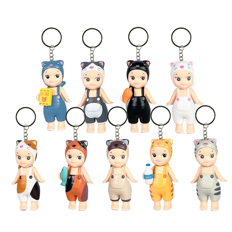 9 ชิ้น/เซ็ต 8 ซม.ญี่ปุ่นอะนิเมะสินค้า Sonny Angel Key Chain คอสเพลย์ ...