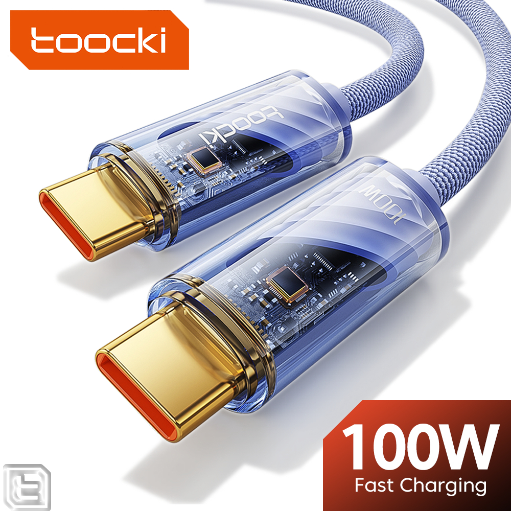 Toocki 100W 60W Type C ถึง Type C PD3.0 Fast Chage สาย USB C ถึง USB C USB2.0 สายเคเบิลข้อมูล ...