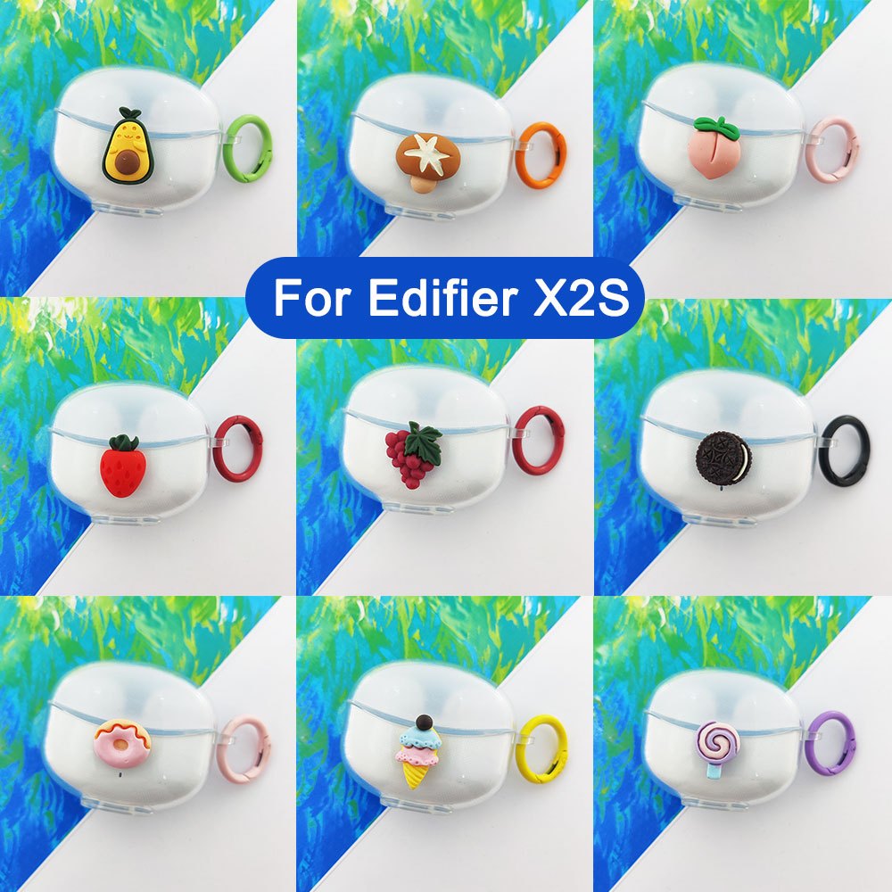 ปลอกสําหรับ Edifier X2S หูฟังไร้สายหูฟัง Soft transparent Case Cover ...