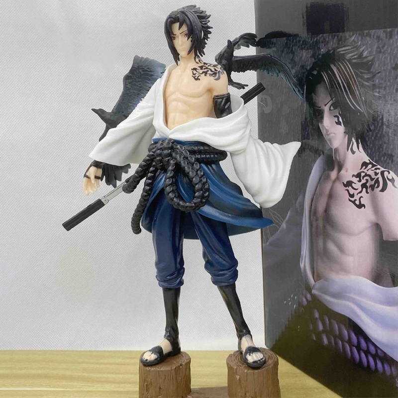27 ซม.อะนิเมะนารูโตะ Crow Stump ผู้ใหญ่คําสาป Uchiha Sasuke มังงะรูป ...