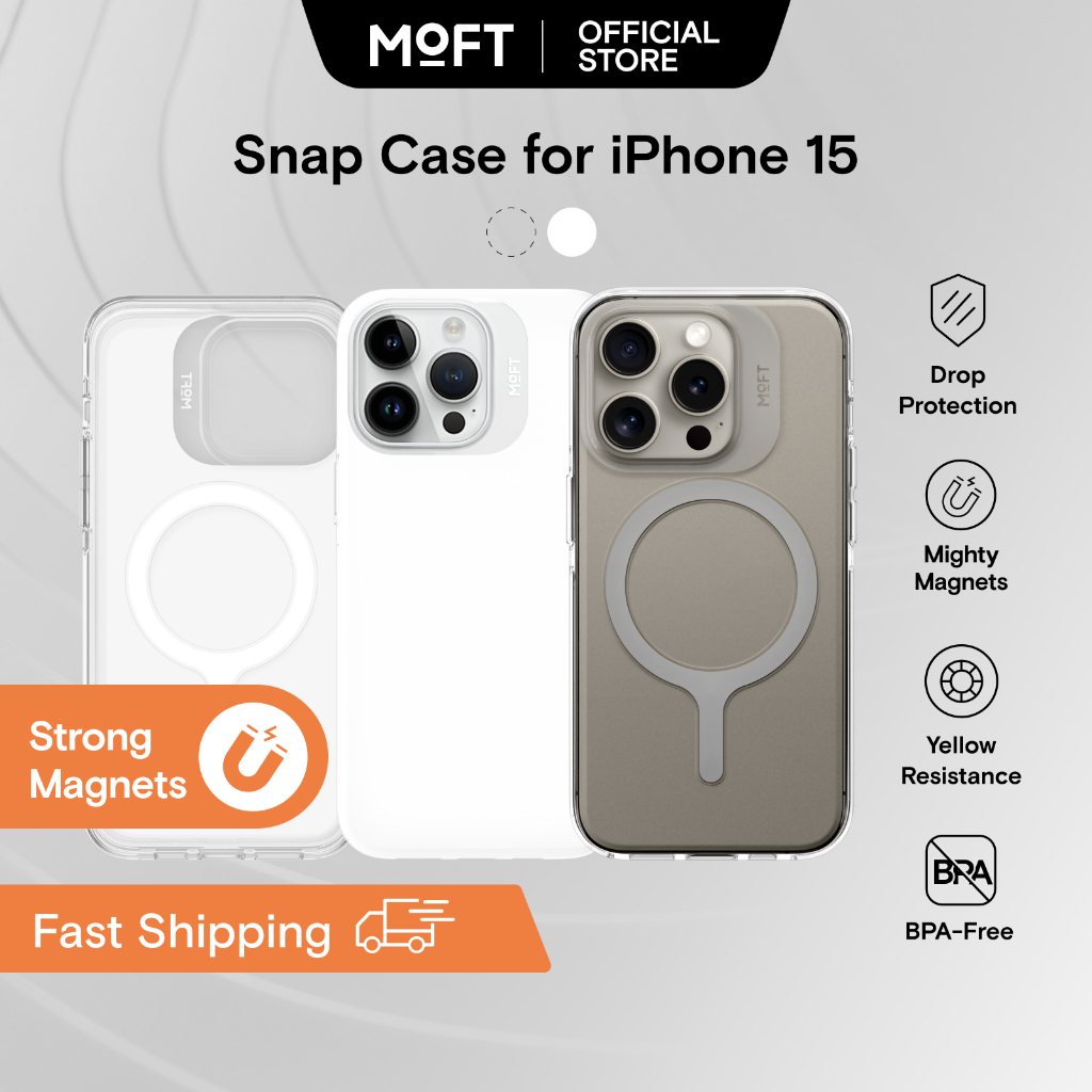 MOFT Snap case เคสโทรศัพท์มือถือ แบบแม่เหล็ก สําหรับ For iPhone 15 Pro Plus Promax | Shopee Thailand