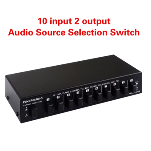 ⭐2024 ใหม่ 10-in 2 หรือ 2-in 10-out เครื่องรับสัญญาณเสียง switcher ...