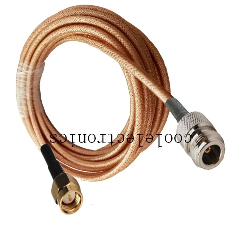 1 PC RG400 SMA ชาย N หญิงแจ็ค Double Shielded ทองแดง Braid RF Coaxial สาย 50ohm 10/15/20/30/50 ...