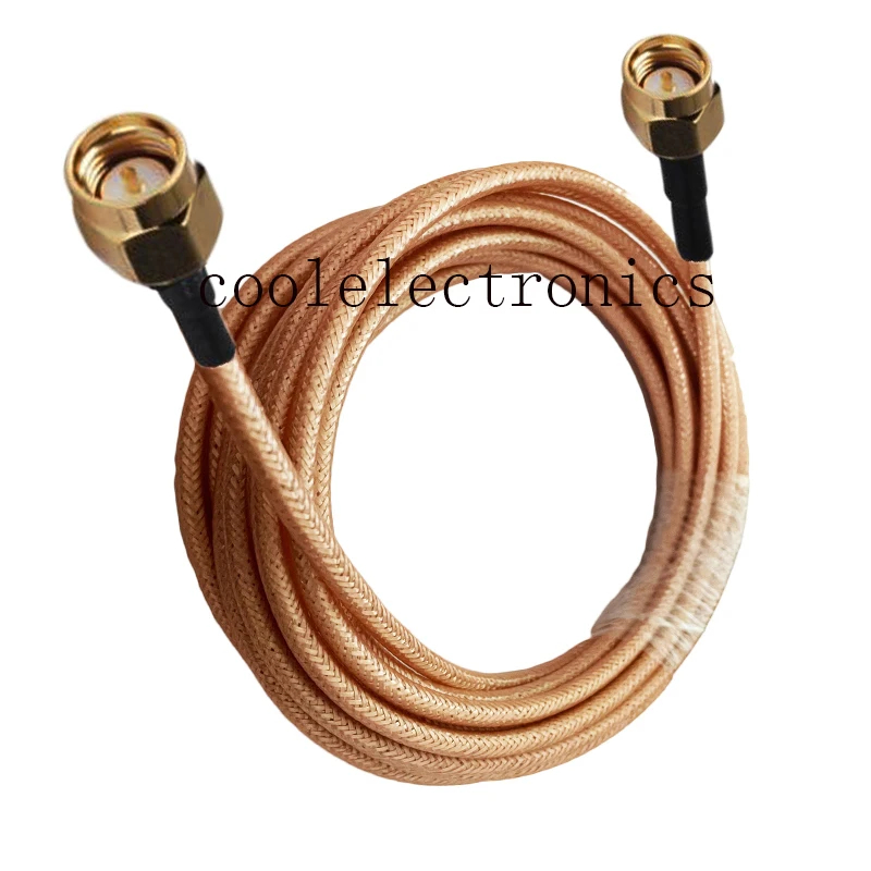1 PC SMA ชาย SMA ปลั๊กชาย Connector RG400 Double Shielded ทองแดง Braid RF Coaxial สาย 50ohm 10 ...