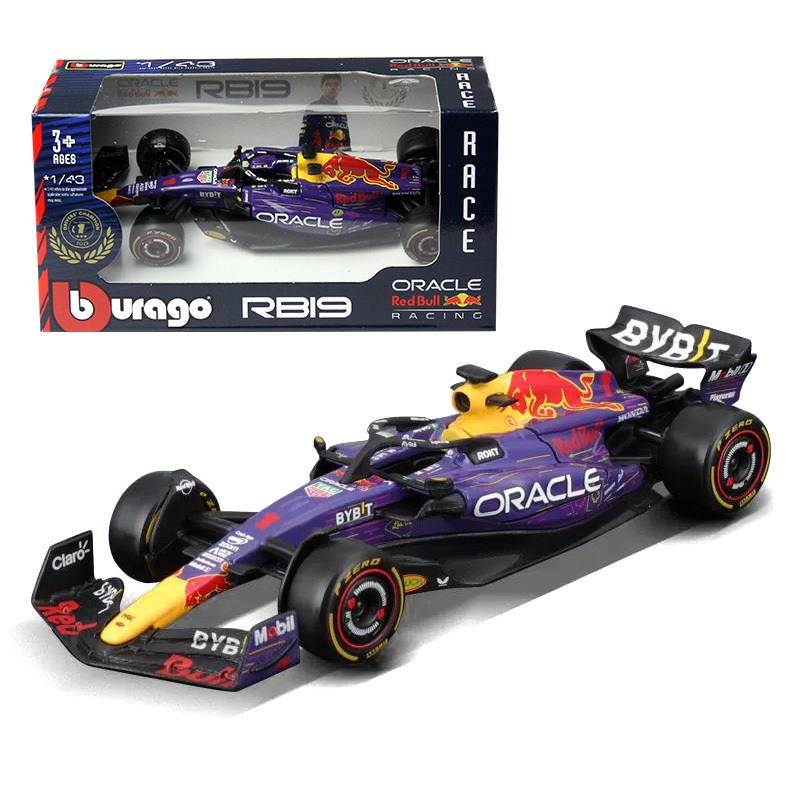 Bburago 1:43 2023 F1 Red Bull Racing RB19 Las Vegas GP #1 Max ...