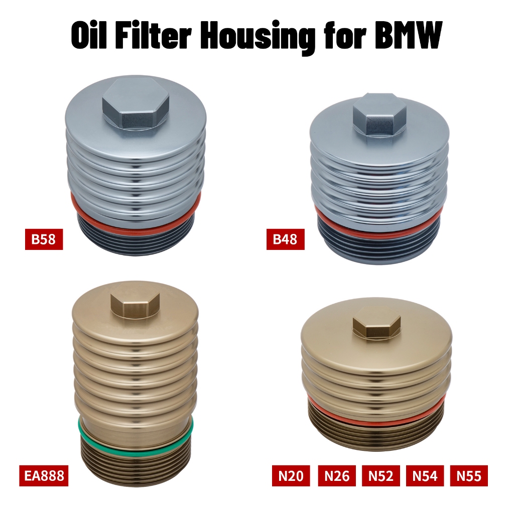กรองน้ํามันฝาครอบอลูมิเนียมสําหรับ BMW N20 N26 N52 N54 N55 B48 B58 EA888 | Shopee Thailand