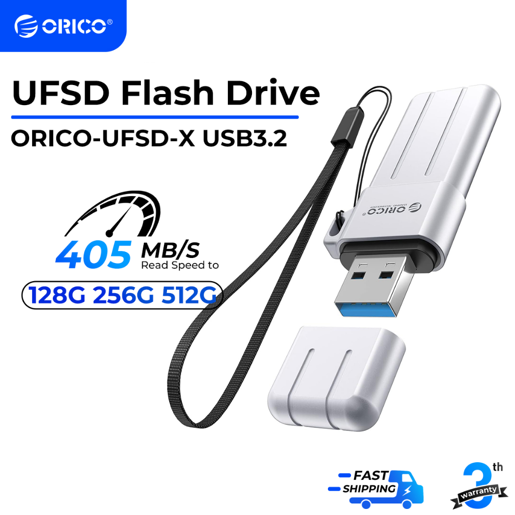 Orico แฟลชไดร์ฟ OTG USB/Type c Flashdrive 128GB 256GB 512GB Thumbdrive USB3.2 (UFSD-X) | Shopee ...