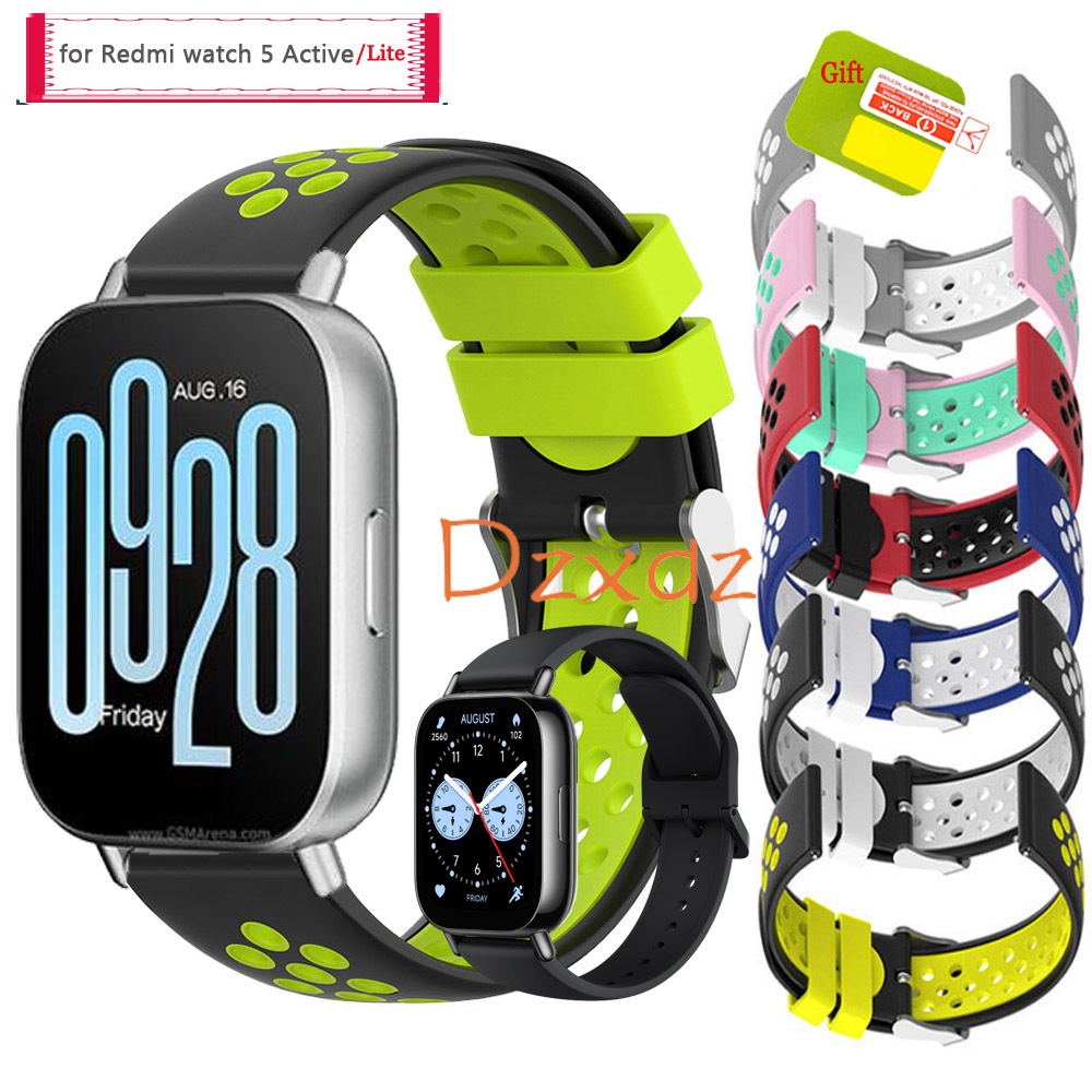 สายรัดซิลิโคนเปลี่ยนสายรัดข้อมือสําหรับ Redmi Watch 5 Active Lite สาย ...