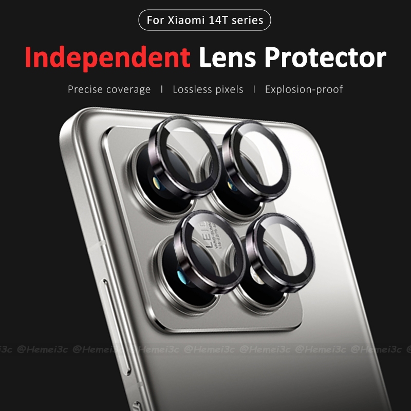 สําหรับ Xiaomi 14T Pro ตัวป้องกันเลนส์โลหะและกระจกนิรภัย | Shopee Thailand