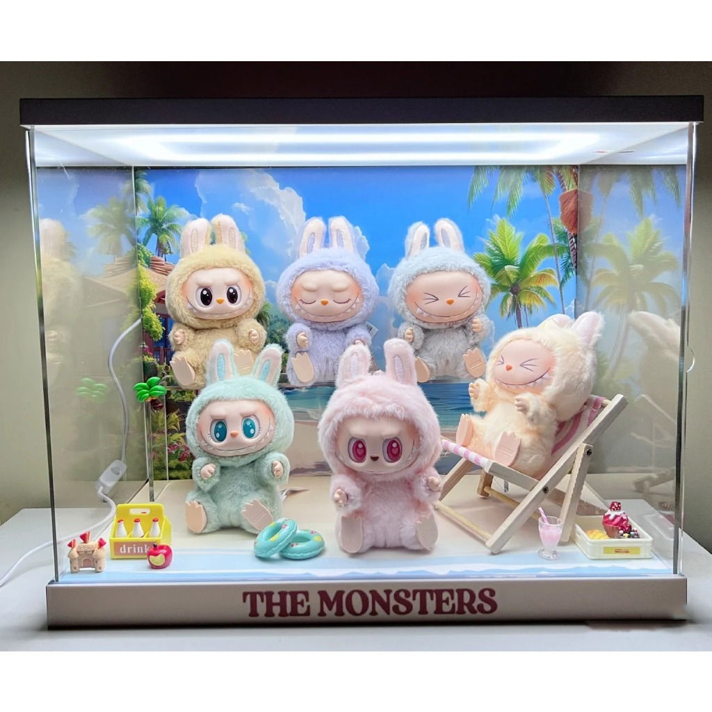 Macaron labu V2 THE MONSTERS มีที่นั่งตุ๊กตา plush secret พวงกุญแจ ...