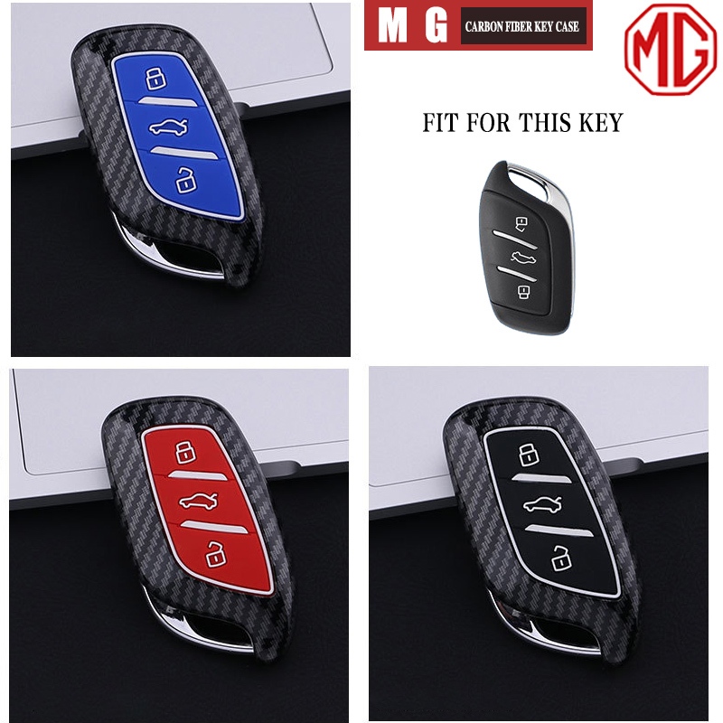 คาร์บอนไฟเบอร์รถ Remote Key Case ใช้งานร่วมกับ MG VS/HS/ZS/MG5/MG4 ...