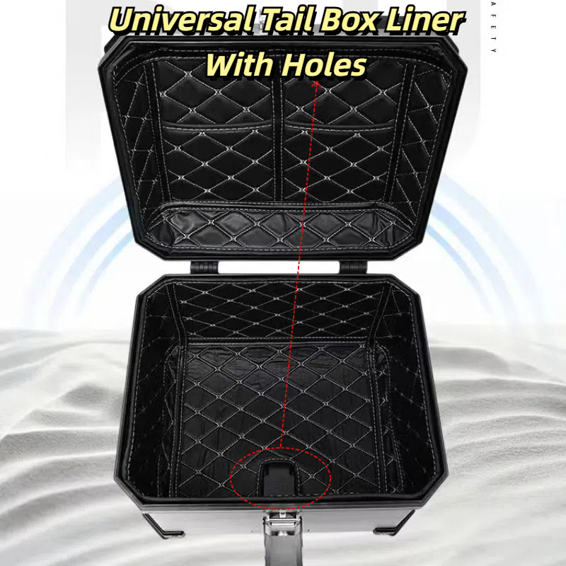สําหรับ Universal 45L 55L 57L รถจักรยานยนต์หางกล่อง Holes Top Box Trunk Cargo Liner Cover ...