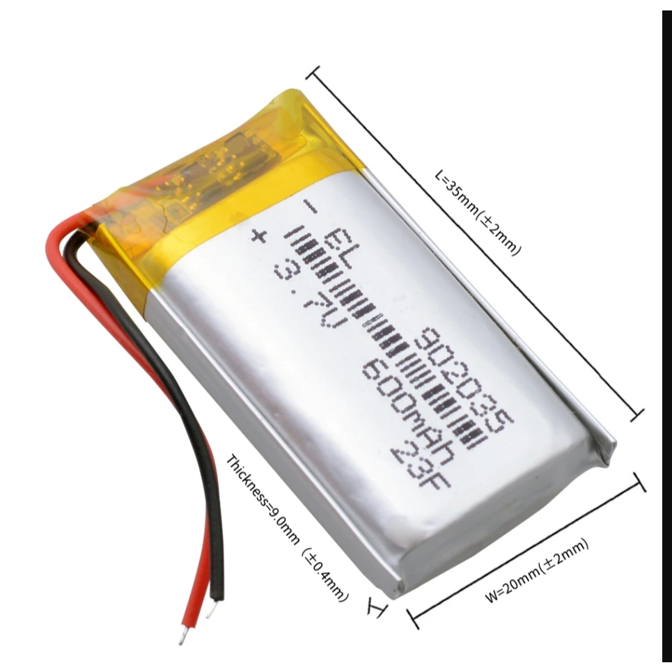 แบตเตอรี่ 3.7v 902035 600mah- แบตเตอรี่ | Shopee Thailand