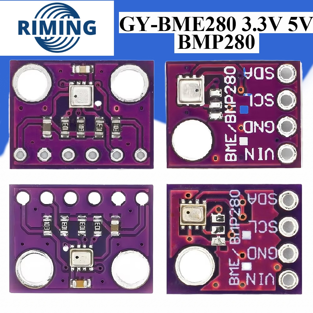 Gy-bme280 3.3V 5V BMP280 เซ็นเซอร์ดิจิตอลอุณหภูมิ Barometric Air ความแม่นยําสูงบรรยากาศความดัน ...