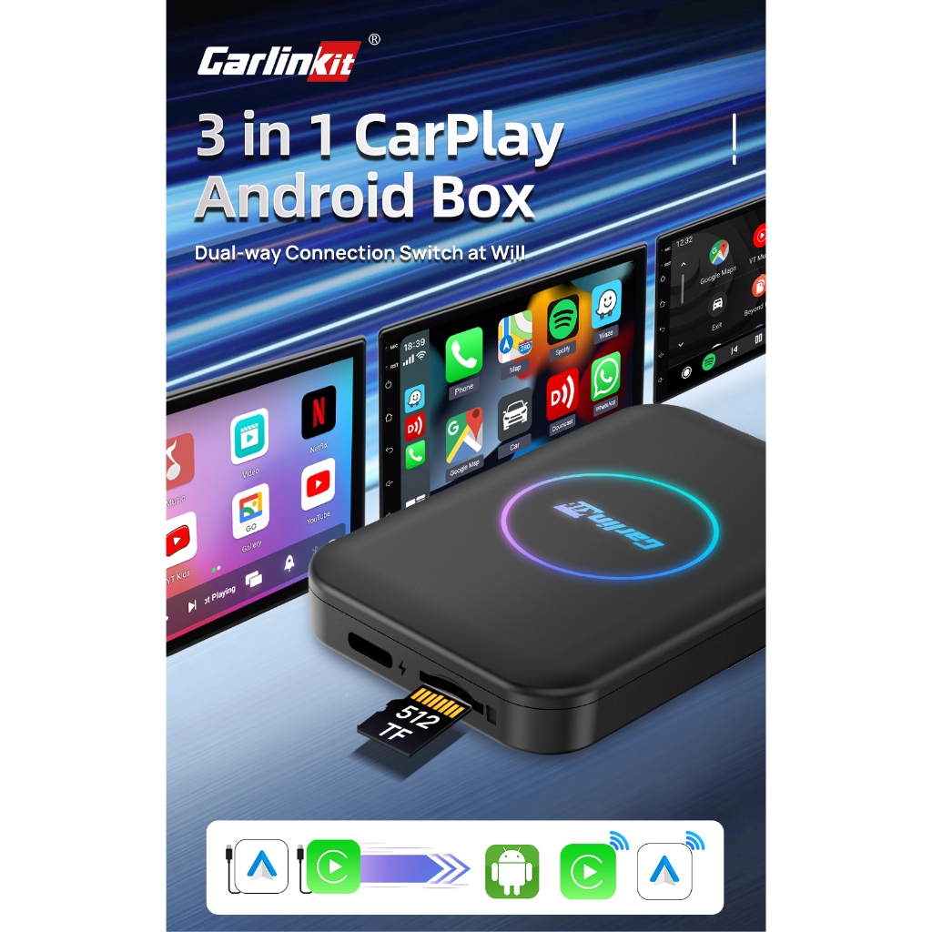 Tbox-lite Carlinkit ในความบันเทิงในรถยนต ์ อุปกรณ ์ อัจฉริยะสามารถดู ...