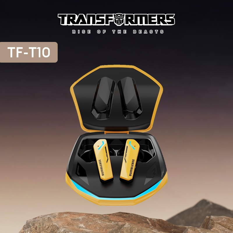 Transformers TF-T10 หูฟังบลูทูธ Bluetooth V5.4 เกมหูฟัง Tws เวลาแฝงต่ำ หูฟังไร้สาย With Mic for ...