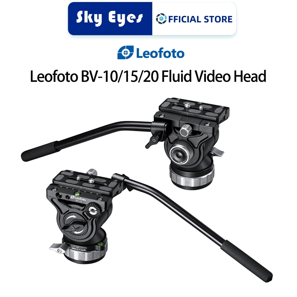 Leofoto BV-10/15/20 หัววิดีโอของเหลวพร้อมแผ่นปลดเร็ว | Shopee Thailand