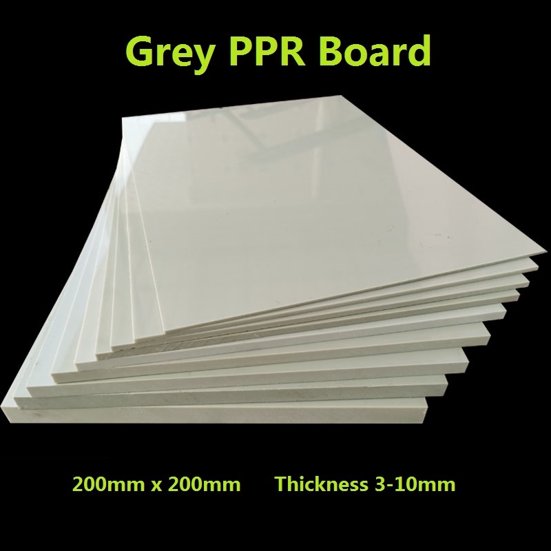 200mmx200mm Beige PPR แผ่นยางแผ่นกันน้ํากรดด่างและทนต่อการกัดกร่อน ...