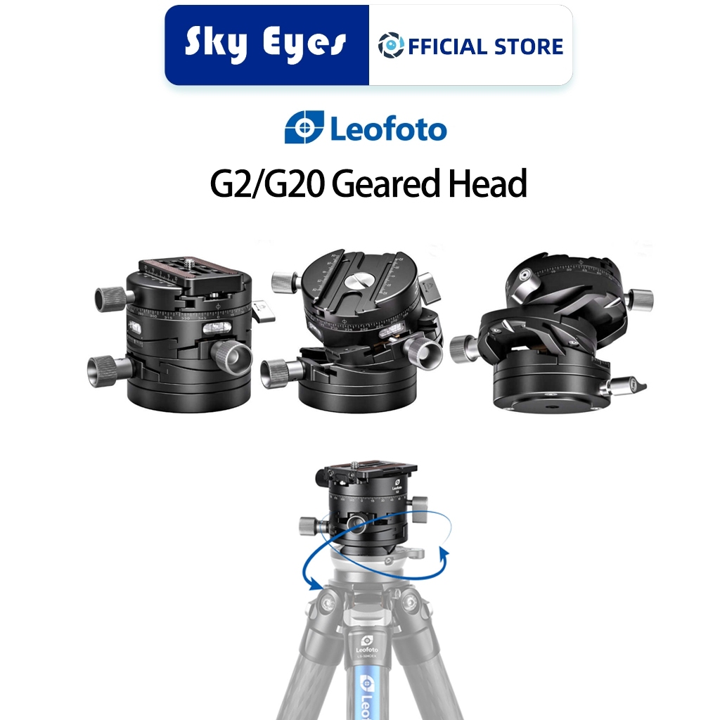 Leofoto G2/G20 หัวเกียร์ขาตั้งกล้องหัวพาโนรามา | Shopee Thailand