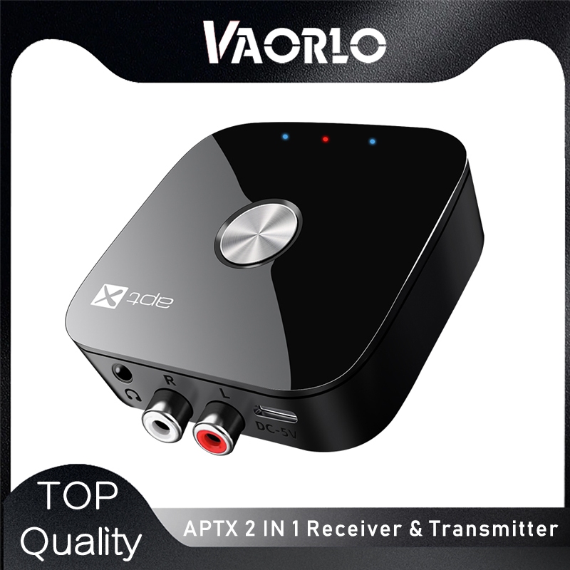 Vaorlo APTX HiFi 2 IN 1 อะแดปเตอร์ไร้สายตัวรับสัญญาณอะแดปเตอร์เสียงสําหรับหูฟังทีวีพร้อมไมโครโฟน ...