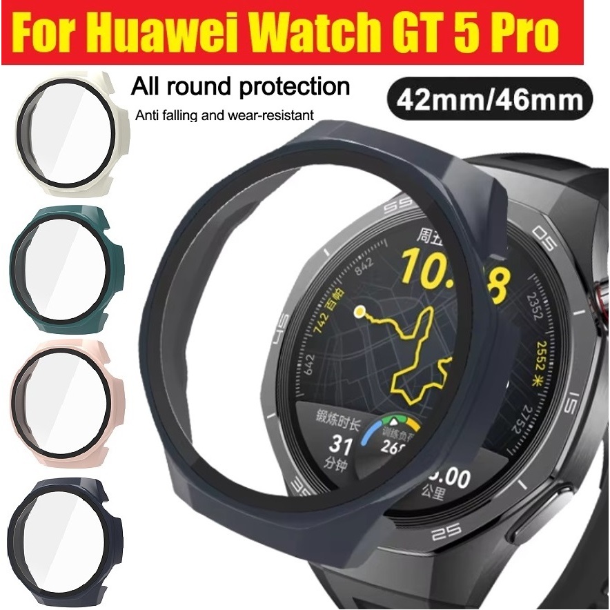 Tempered Glass Cover เคส Huawei watch GT 5 pro Case 42mm 46mm เคส ...