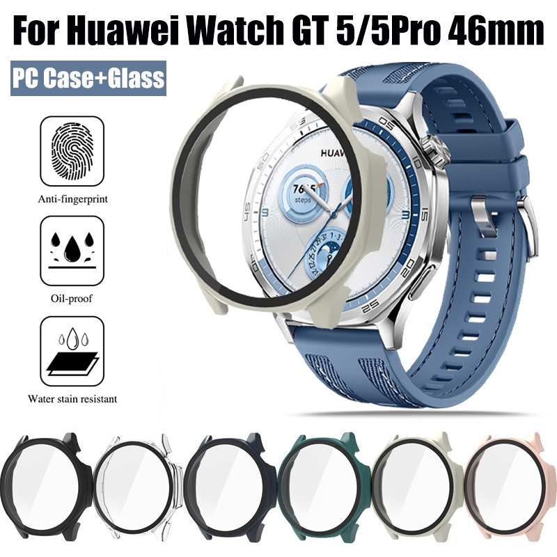 Huawei Watch GT 5 4 3 Pro 46mm Case PC Full Cover + กระจกนิรภัย GT5 ...