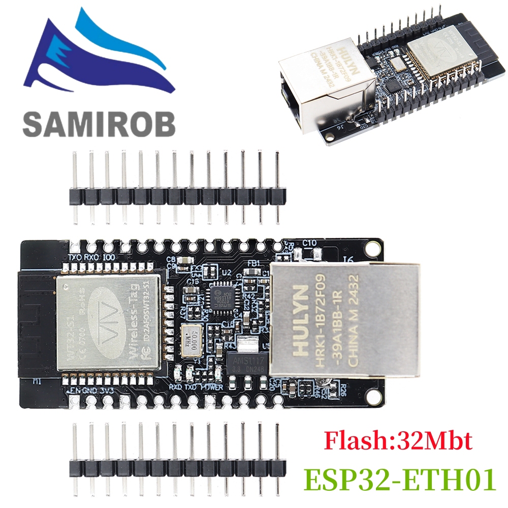 Wt32-eth01 โมดูลเครือข่ายไร้สาย บลูทูธ WIFI Combo Gateway MCU ESP32 ... Wt32-eth01 โมดูลเครือข่ายไร้สาย บลูทูธ WIFI Combo Gateway MCU ESP32 ...