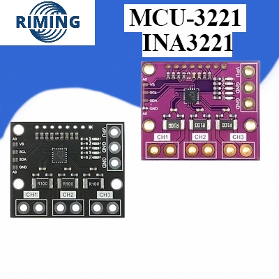 Mcu-3221 INA3221 สามด้านต่ํา/สูงด้านข้าง I2C เอาต์พุตปัจจุบัน/จอภาพไฟ ...