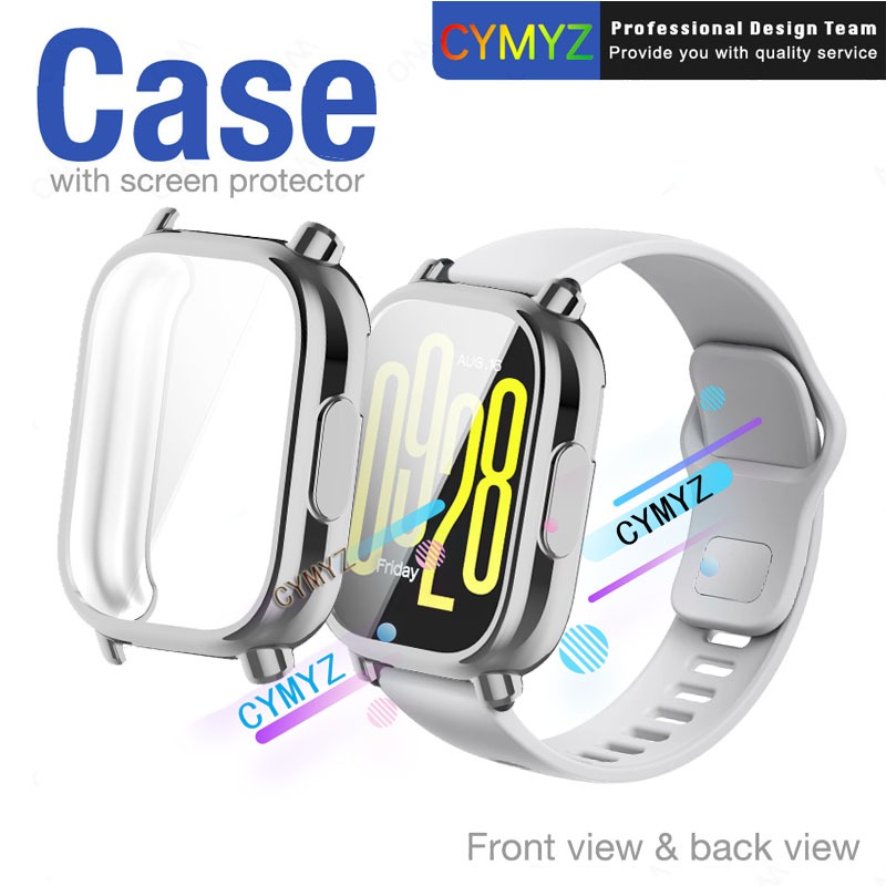 เคส Redmi Watch 5 Active / Lite 360°เคสป้องกันรอบด้าน TPU ฟิล์มป้องกัน ...