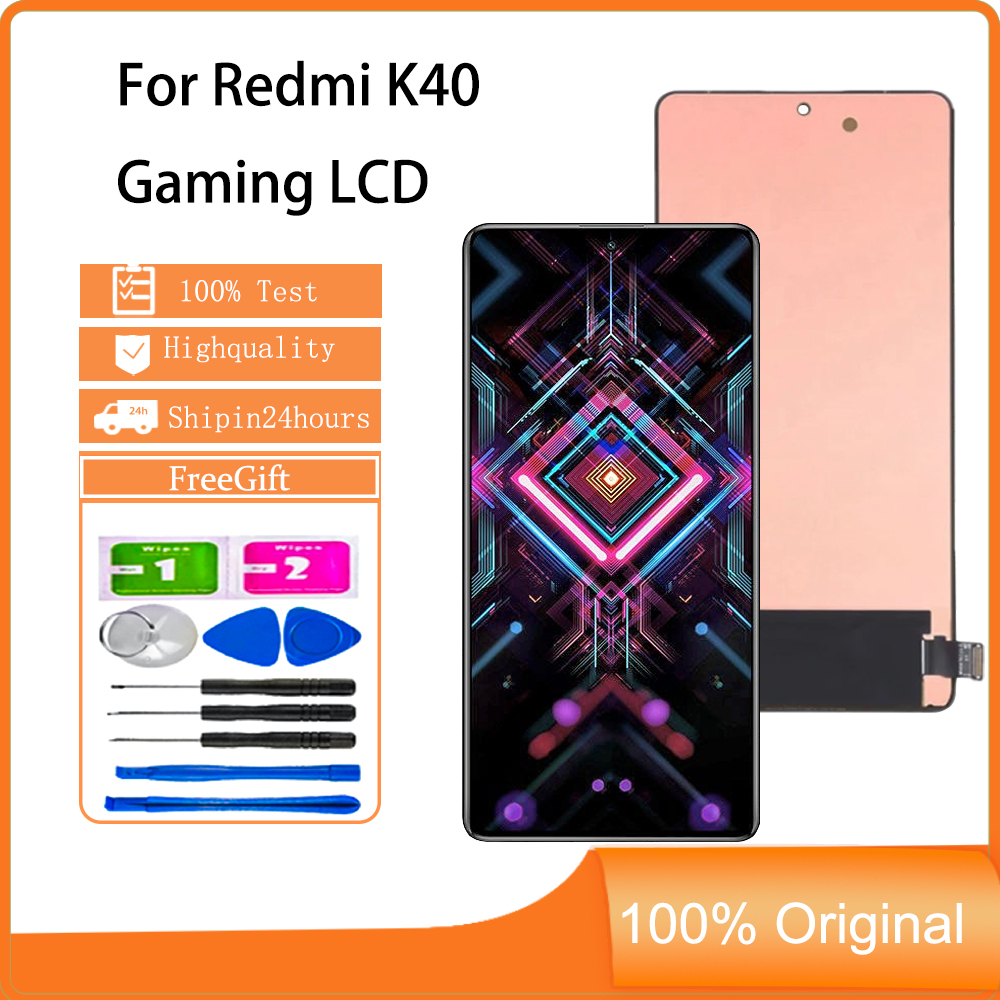 Original AMOLED Redmi K40 Gaming จอแสดงผล LCD หน้าจอสัมผัสเปลี่ยน ...