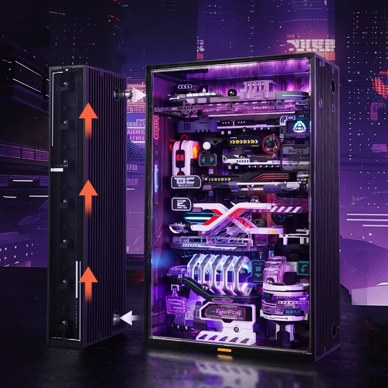 Rokr Parallel World DIY Building ชุดของเล่น LED Marble Run 3D ปริศนาชุด ...