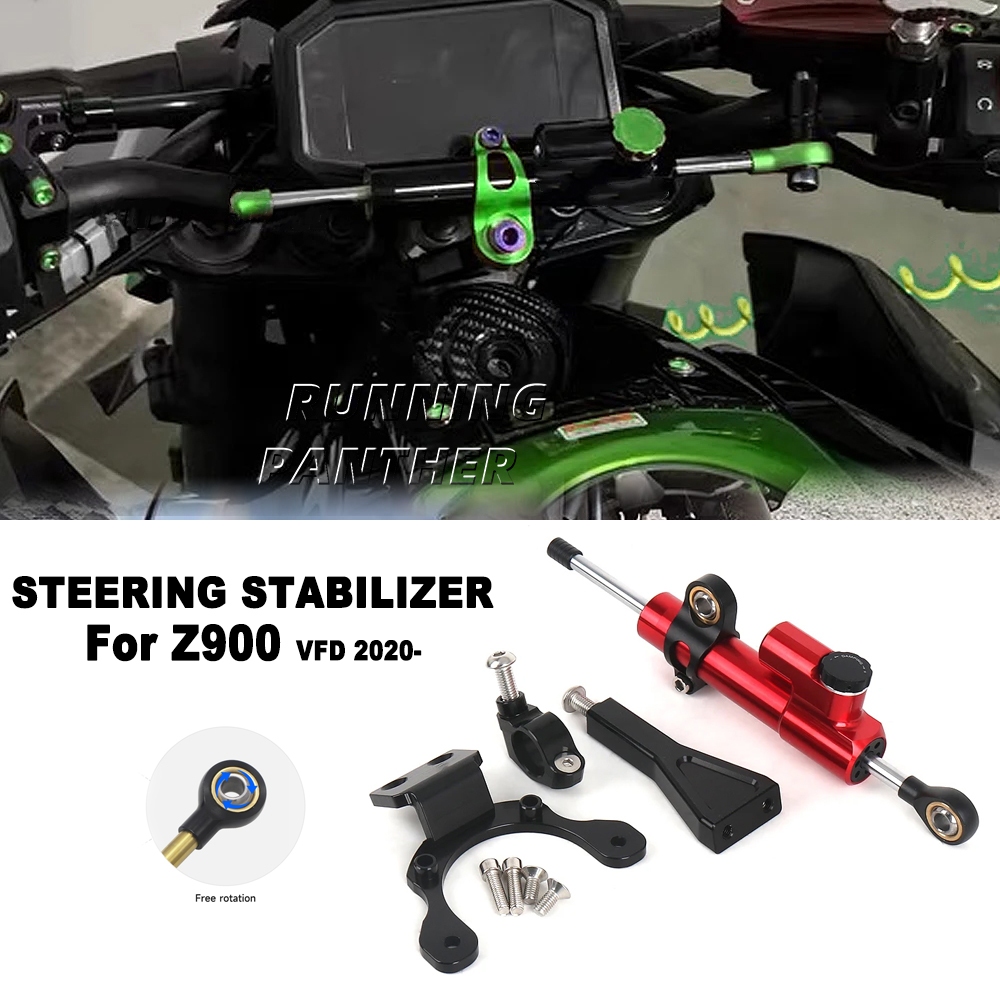 ใหม่รถจักรยานยนต์พวงมาลัย Stabilizer Damper และ Bracket Kit Mount ...