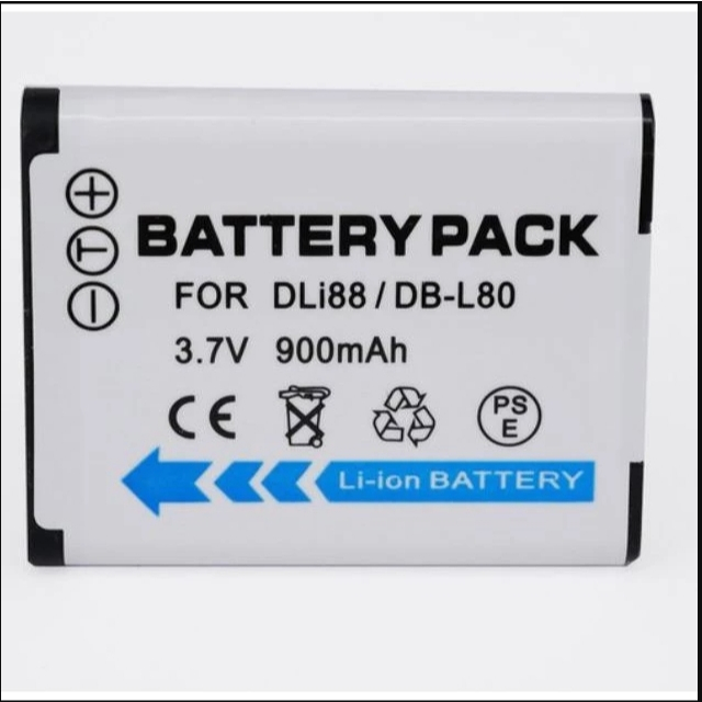 Sanyo DB-L80-DLI88 แบตเตอรี่กล้อง เครึ่องชาร์จแบตเตอรี่ Camera battery ...
