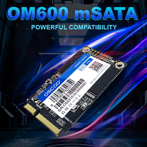 Oscoo MSATA แฟลช 3D TLC แฟลชคอมพิวเตอร์ Wandows ระบบ 16GB 64GB 128GB ...