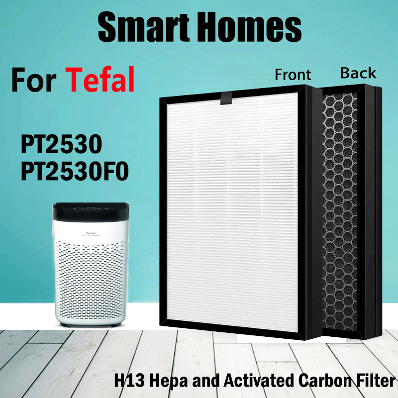 2 in 1 เปิดใช้งานคาร์บอน + ตัวกรอง Hepa สําหรับ TEFAL Pure Air ...