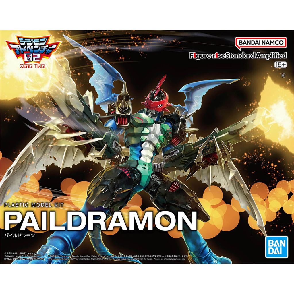 【BJ toy】BANDAI SPIRITS Digimon Adventure 02 Figure-rise Standard Amplified Paildramon Model Kit ...