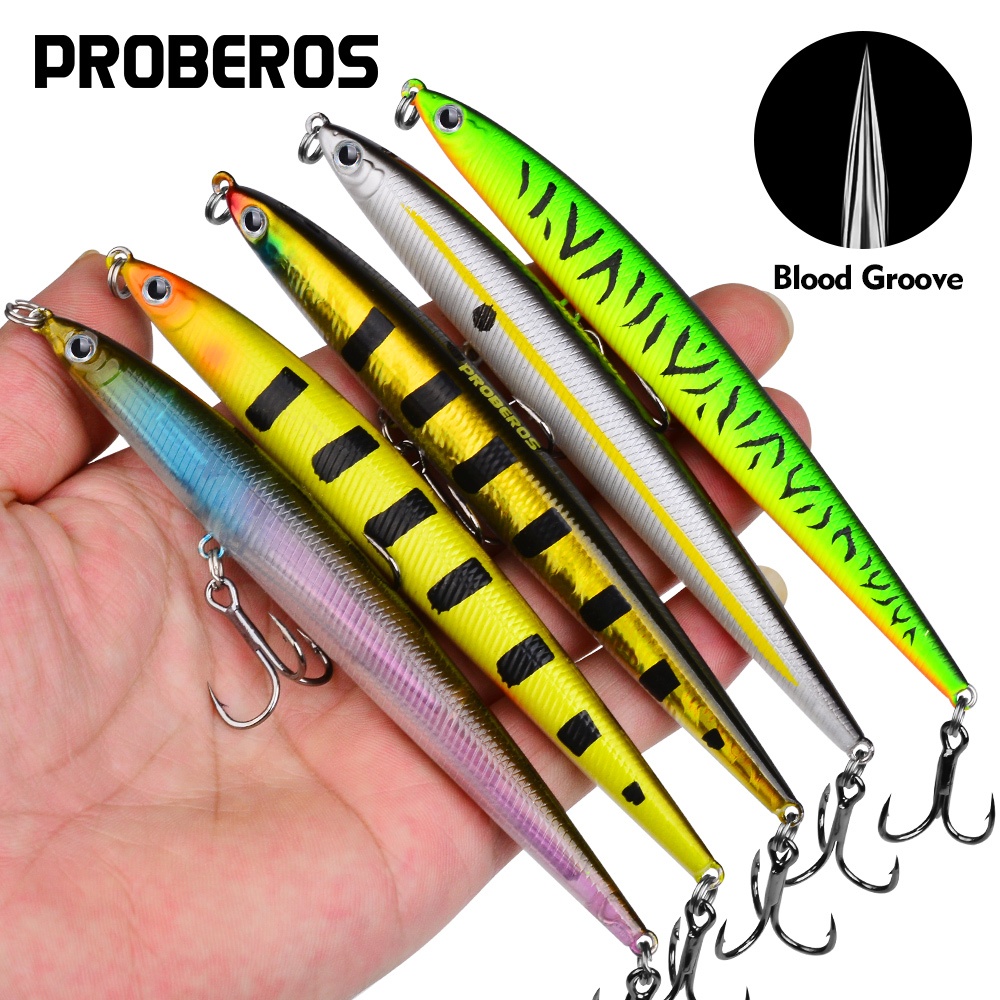 Proberos 1/5 ชิ้น 25 กรัม/13.2 ซม. Sinking Minnow ตกปลา Lure Swimbait ...