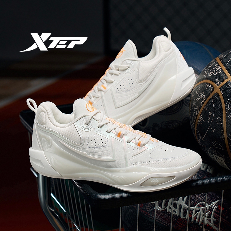 Xtep รองเท้าบาสเก็ตบอลผู้ชาย Rebound Shock-absorbing Heel Protection ทน ...