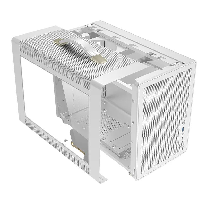 Power Train MATX P60 เดสก์ท็อปขนาดเล็กแบบพกพากรณี ITX เมนบอร์ด ATX/SFX ...